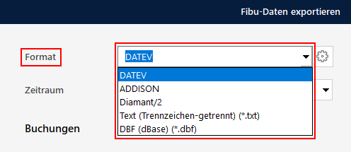 FiBu-Export / Datev-Export Schnittstelle